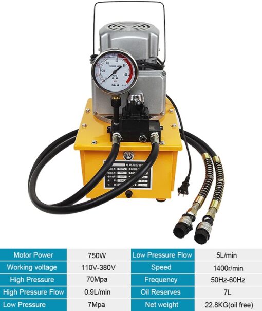 Bơm điện thủy lực 700 bar model HHB-700AB